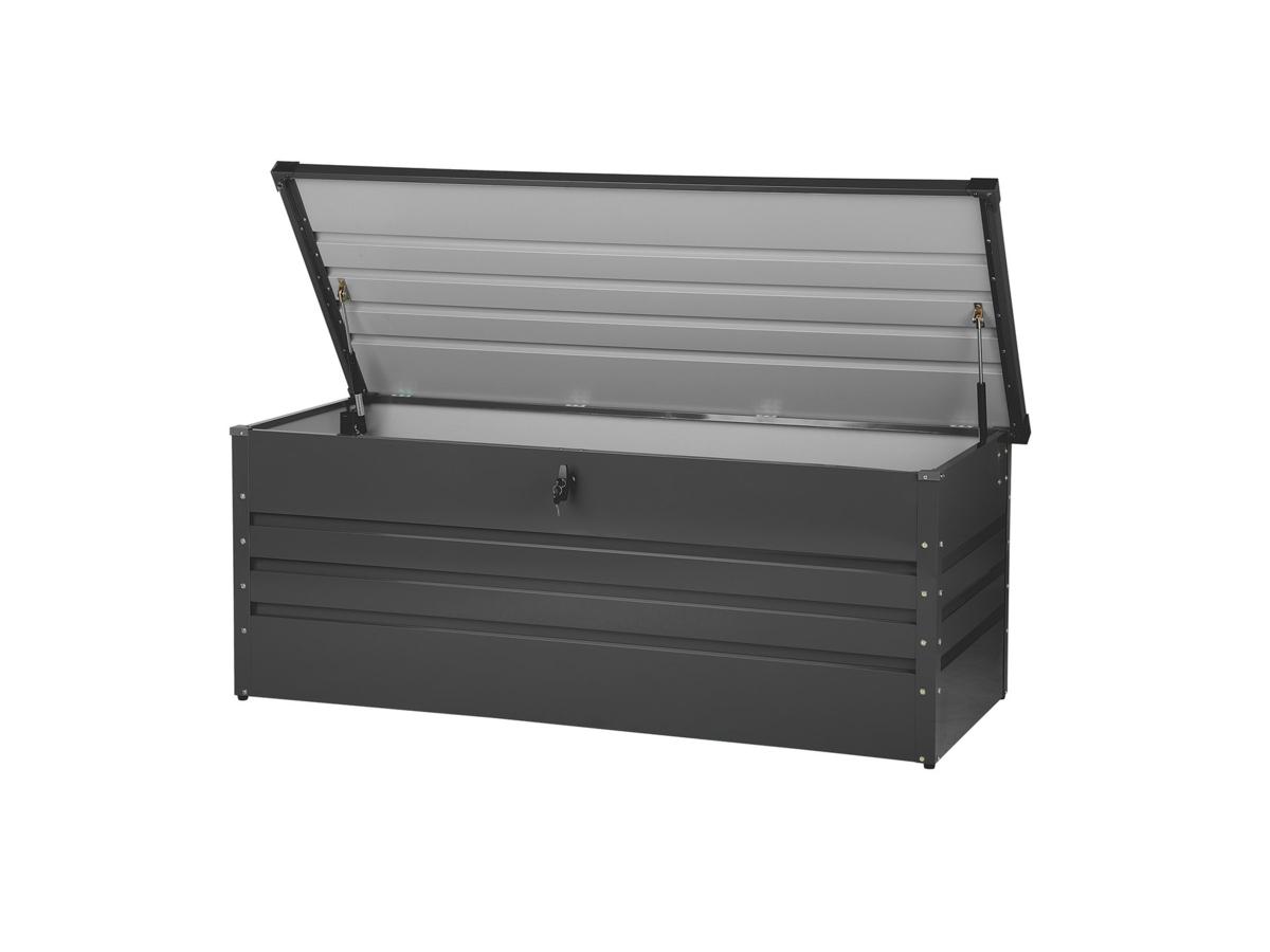 Outdoor Stahltruhe Kissenbox 165 cm 600 Liter Werkzeugbox weiss grau ...