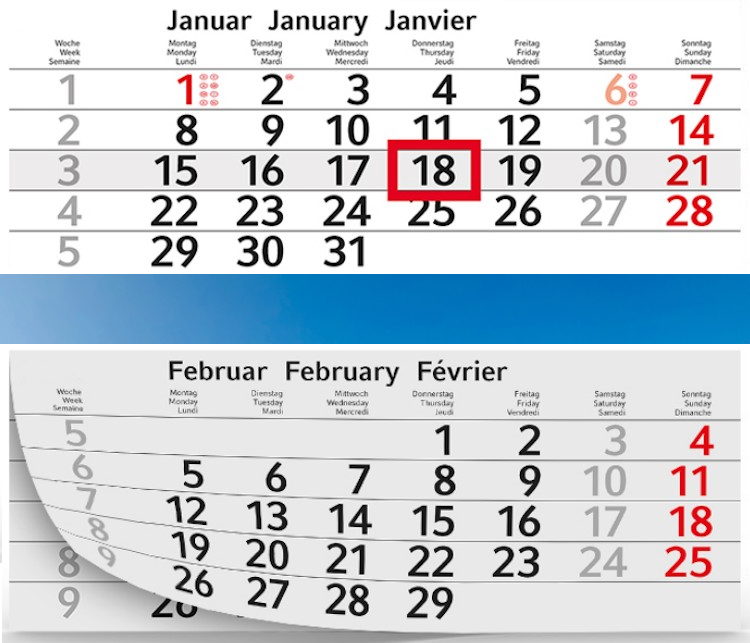 3 Monatskalender 2026 Kalender 3 Monate Trauminseln Malediven Motiv ...